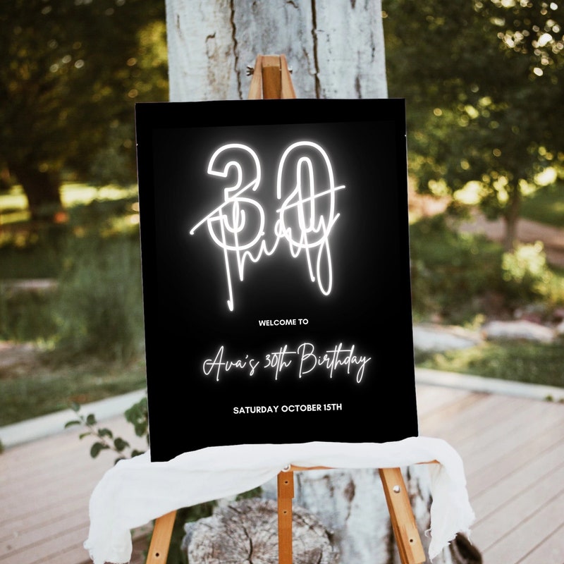 30th Birthday Sign - Etsy