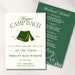 Camp Bachelorette Invite Template, Editable Canva Template,bride's Last ...