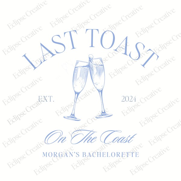 Bachelorette Last Toast on the Coast Template - Etsy