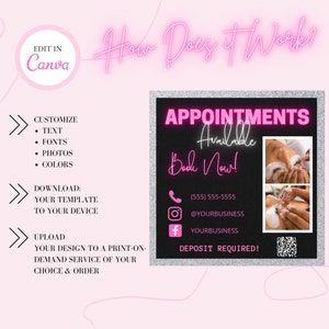Appointments Available Flyer, Appointments Available, Appointments ...