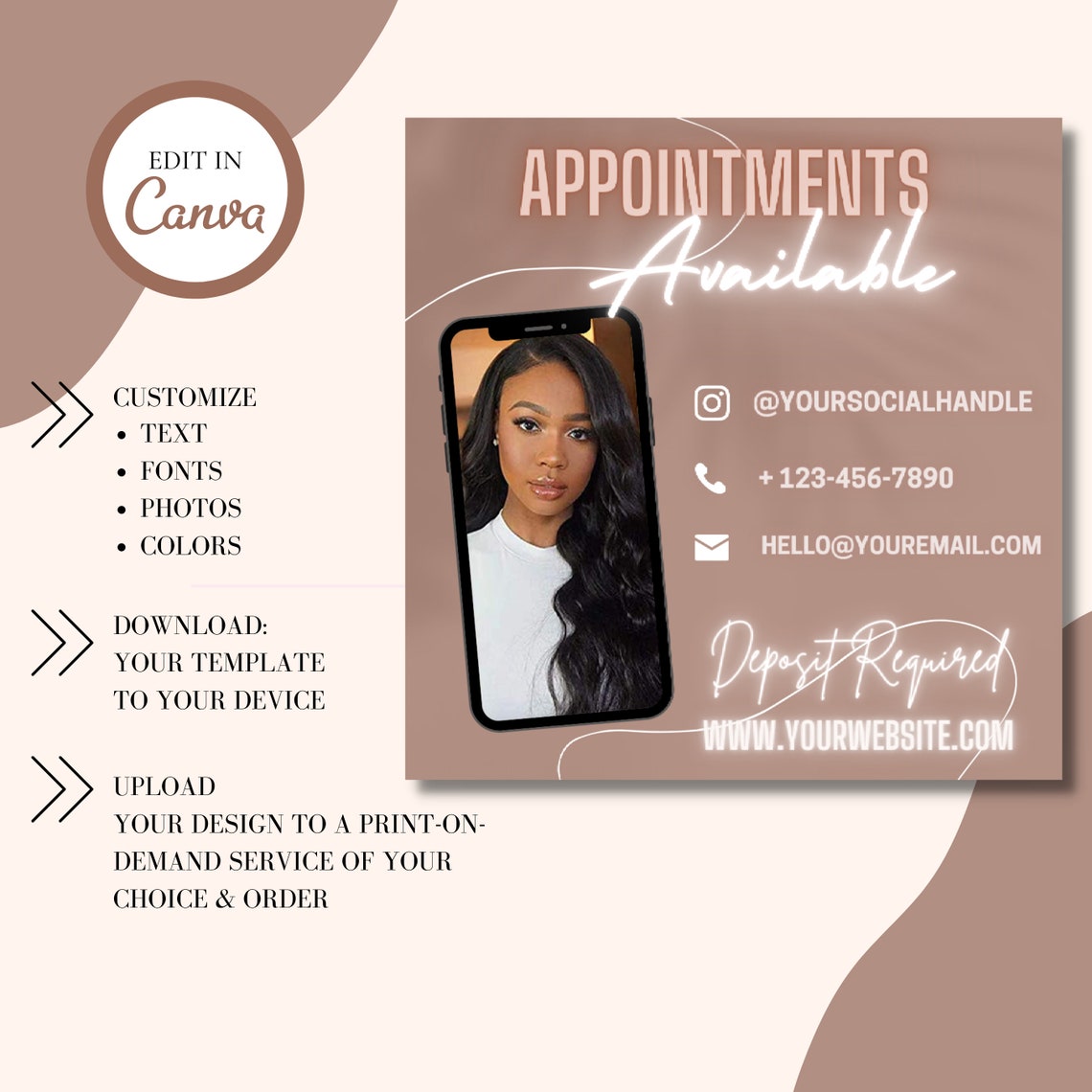 Appointments Available Flyer Appointments Available | Etsy