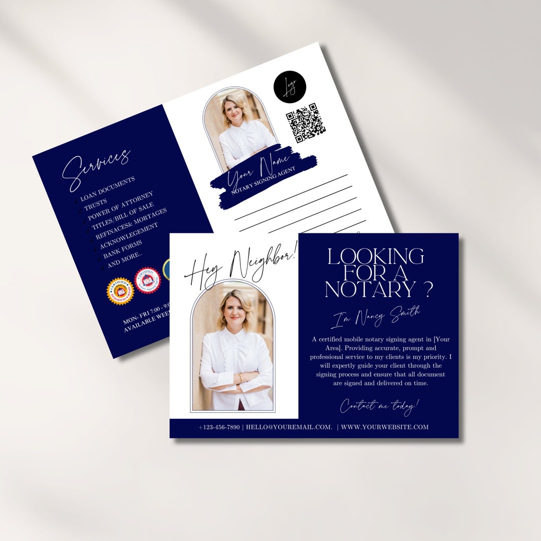Notary Postcard, Notary Marketing, Notary Mailers, Notary Services ...
