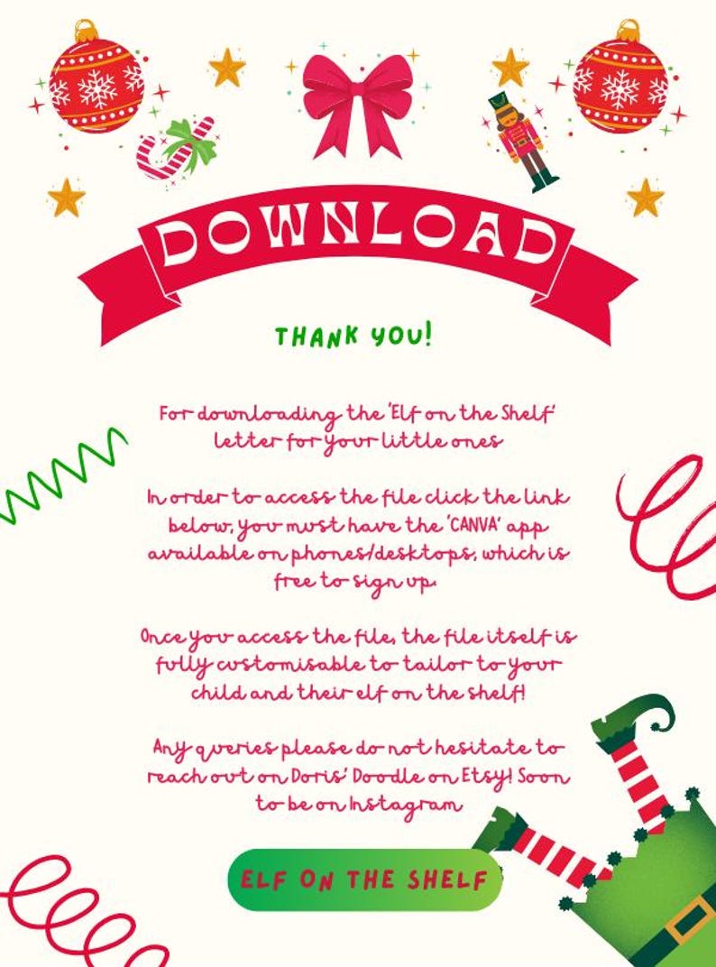 Editable Mini Elf on the Shelf Letters. Printable Mini Elf Arrival and ...