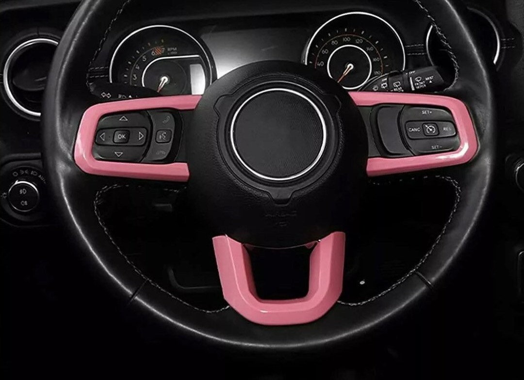 Custom Painted Pink Steering Wheel Trim Cover Frame Accessories for ...