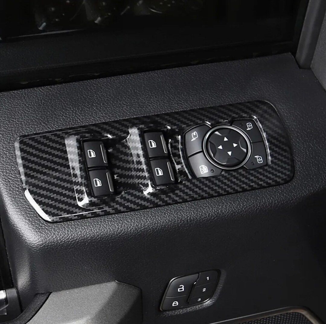 Custom Hydrodipped Window Lift Switch Panel Frame Cover Trim for 2015 ...