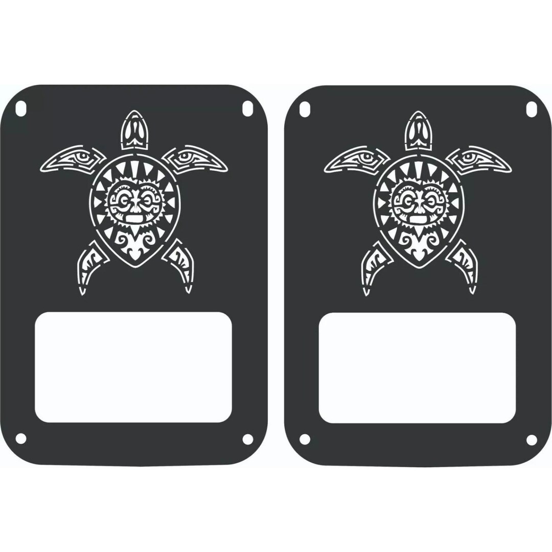 Custom Laser Cut Light Covers Compatible With Jeep Wrangler JK Tribal ...