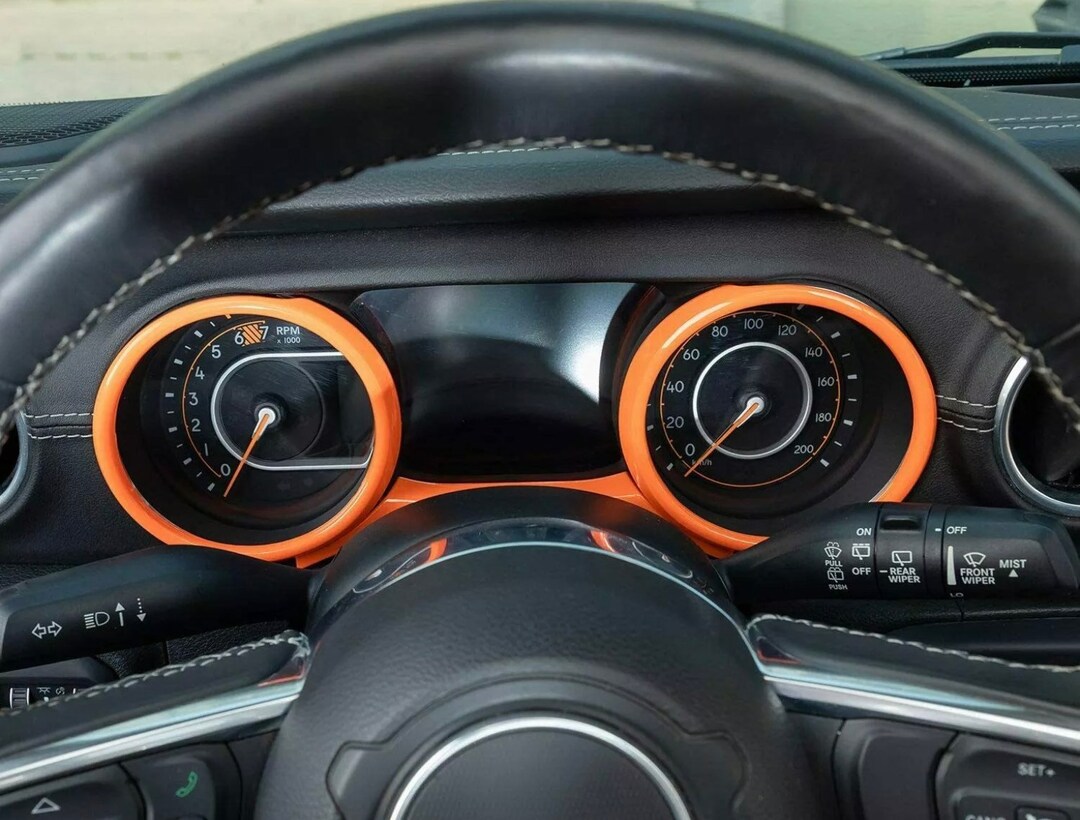 Custom Painted Orange Dashboard Cover Panel Trim Frame Bezel - Etsy
