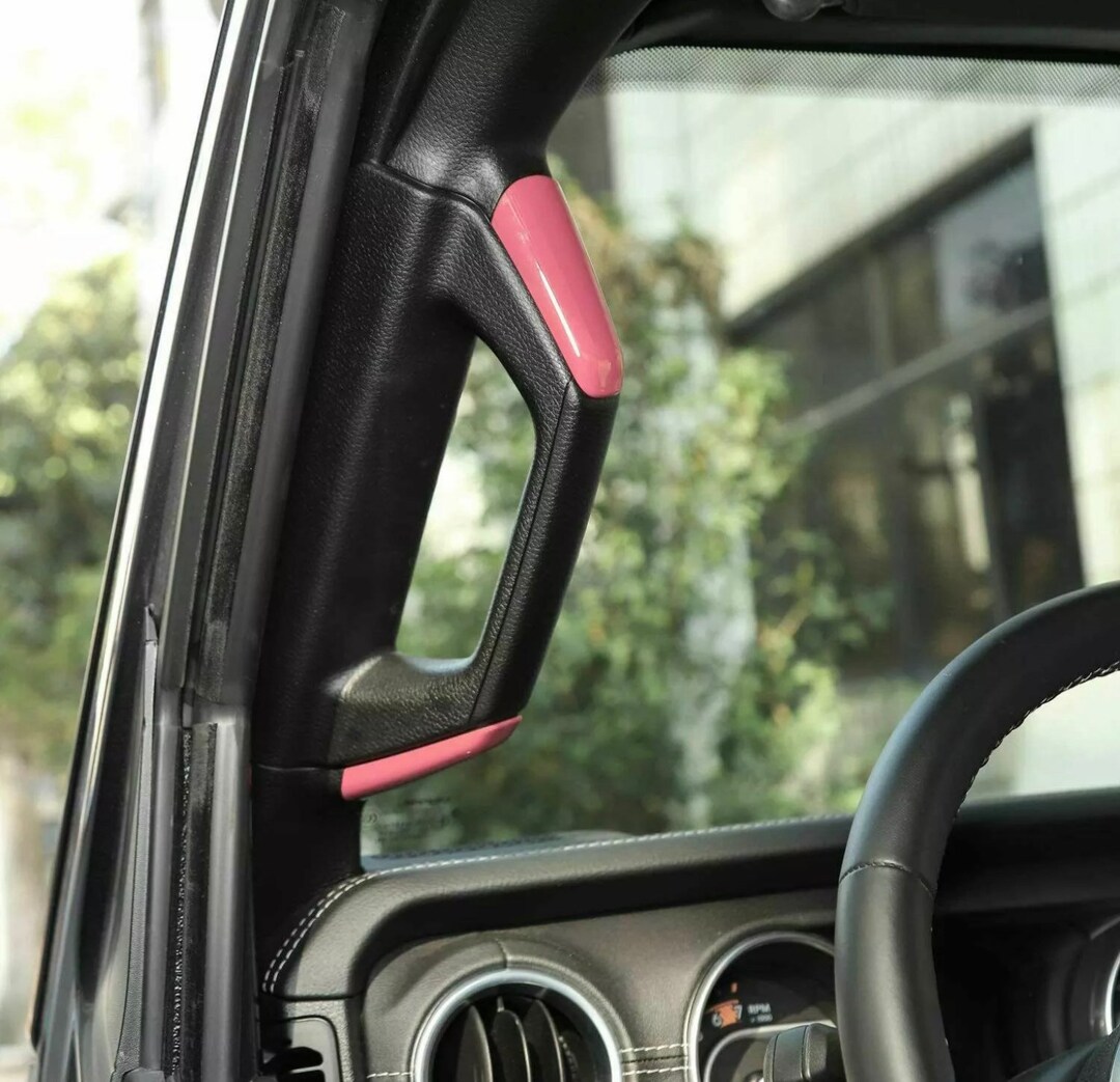 Custom Painted A&B Pillar Grab Handles Decoration Trim Cover for Jeep ...