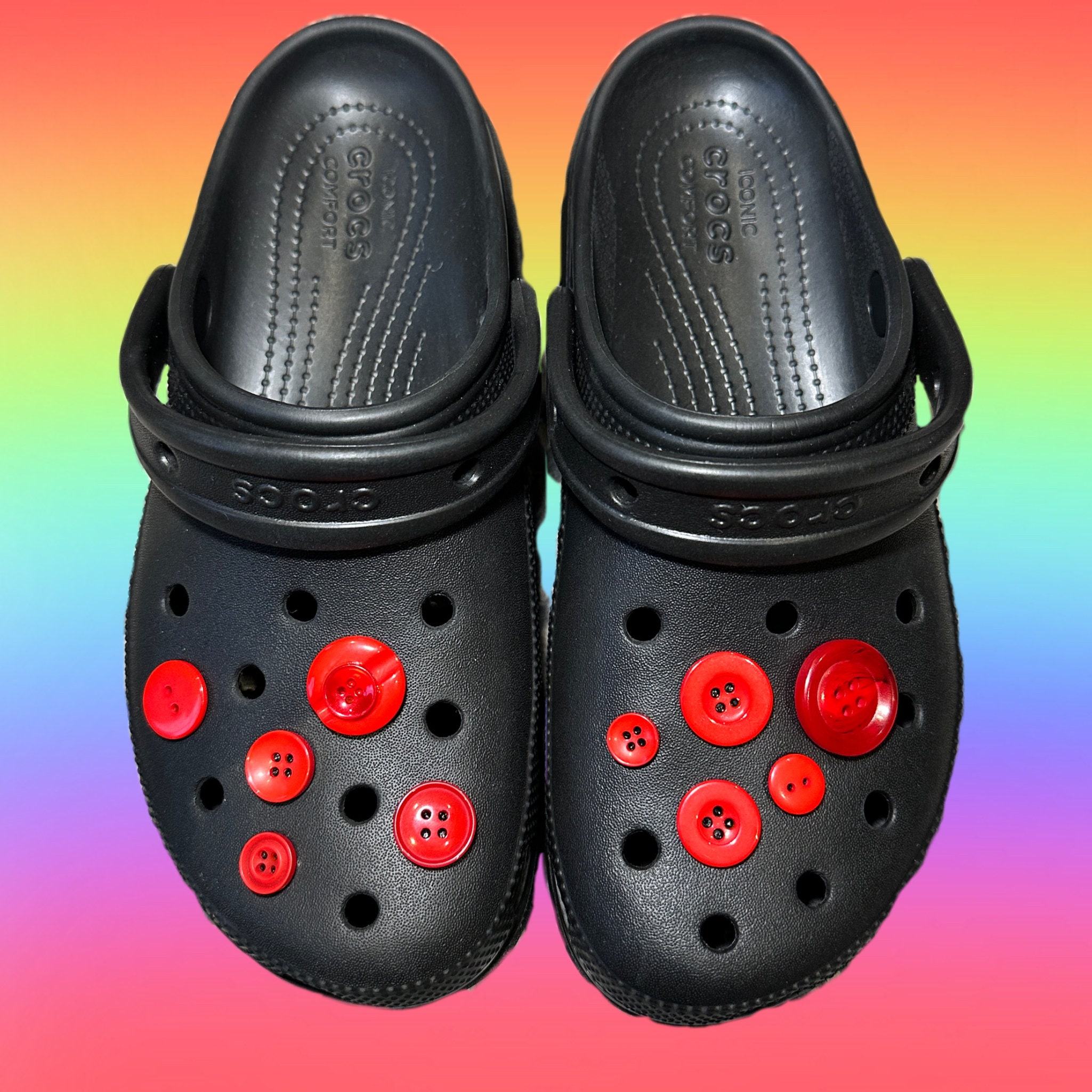 Clearancecroc Charm Rainbow Buttons Unique Jibbitz, Croc Jibbitz Set of ...