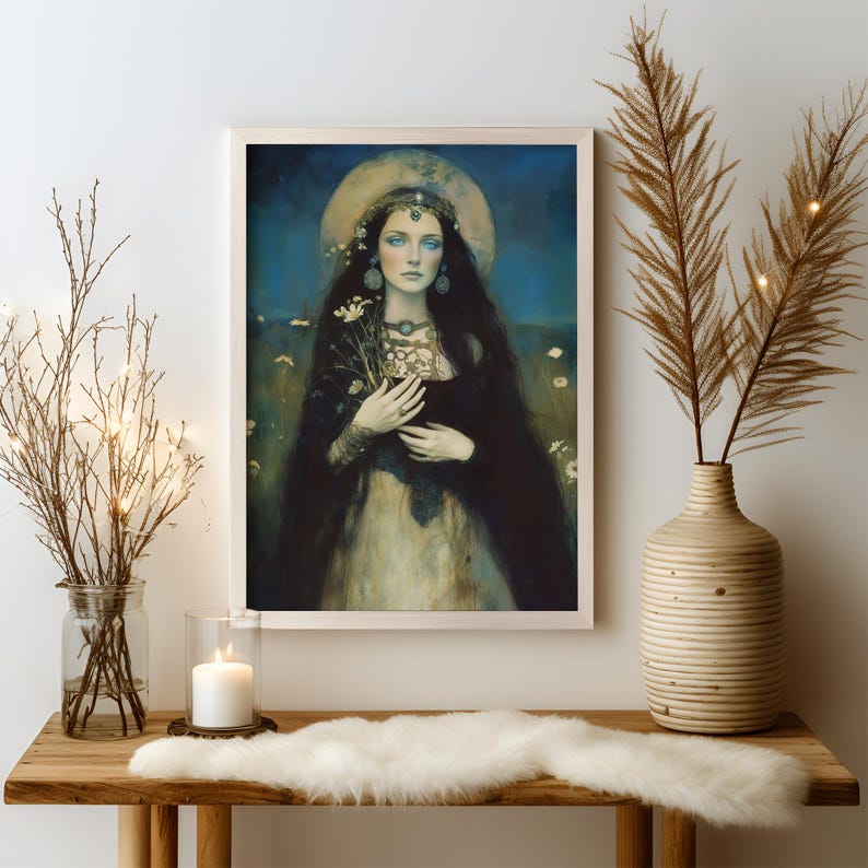 Danu Print, Irish Mythology, Mystic Mother Goddess of Magic, Wisdom ...
