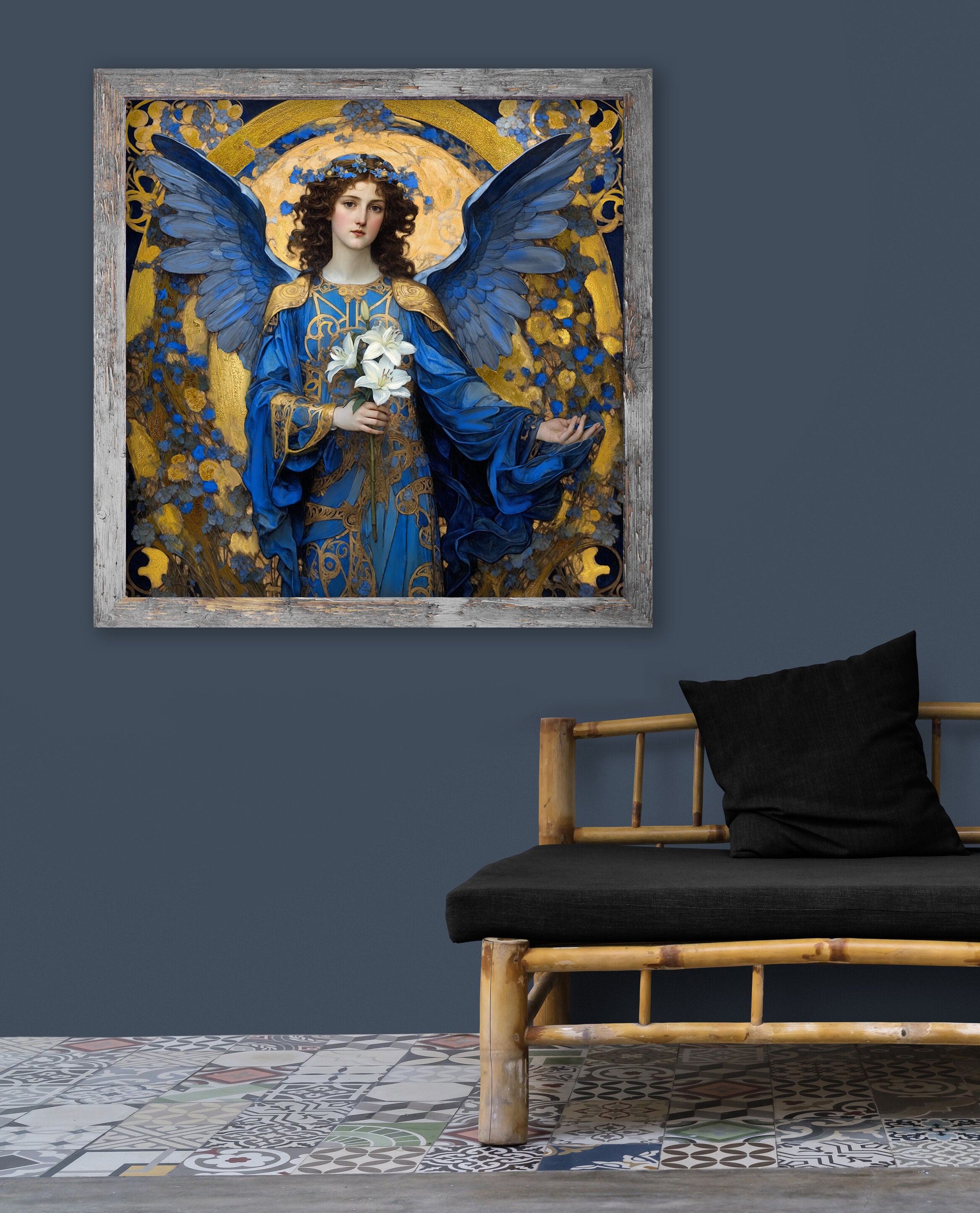 Archangel Gabriel Print, Christian Wall Art Gift, Catholic Icon Home ...