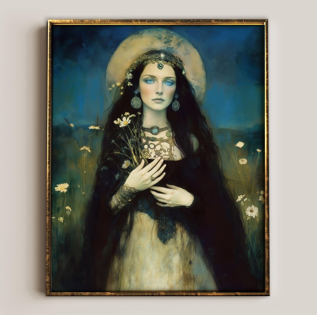 Danu Print, Irish Mythology, Mystic Mother Goddess of Magic, Wisdom ...