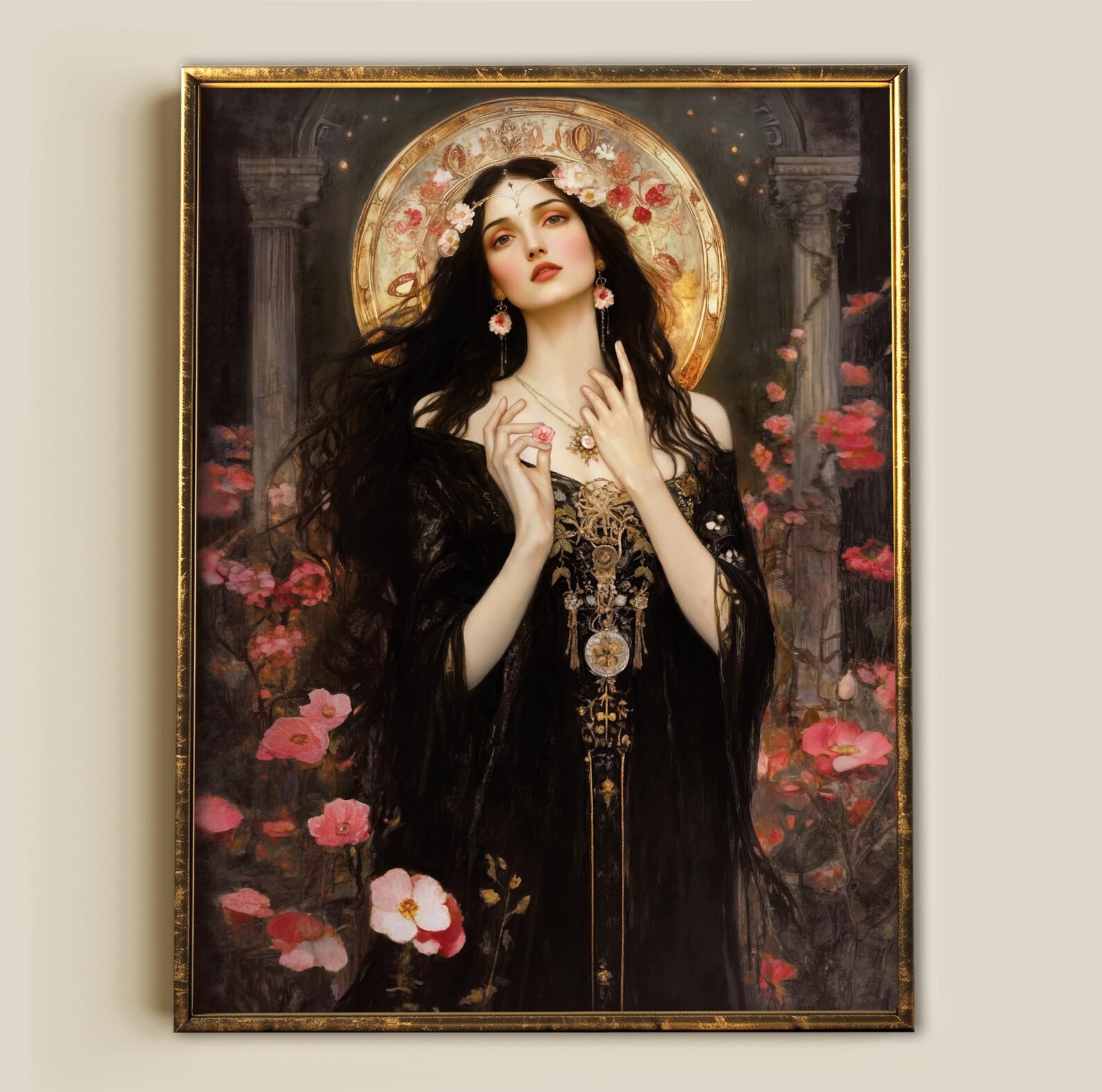 Flora Print, Giclee Art Nouveau Poster, Roman Mythology Goddess of ...