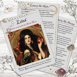 Lilith Grimoire Book of Shadows. Goddess Printable Pages. Deity Work ...