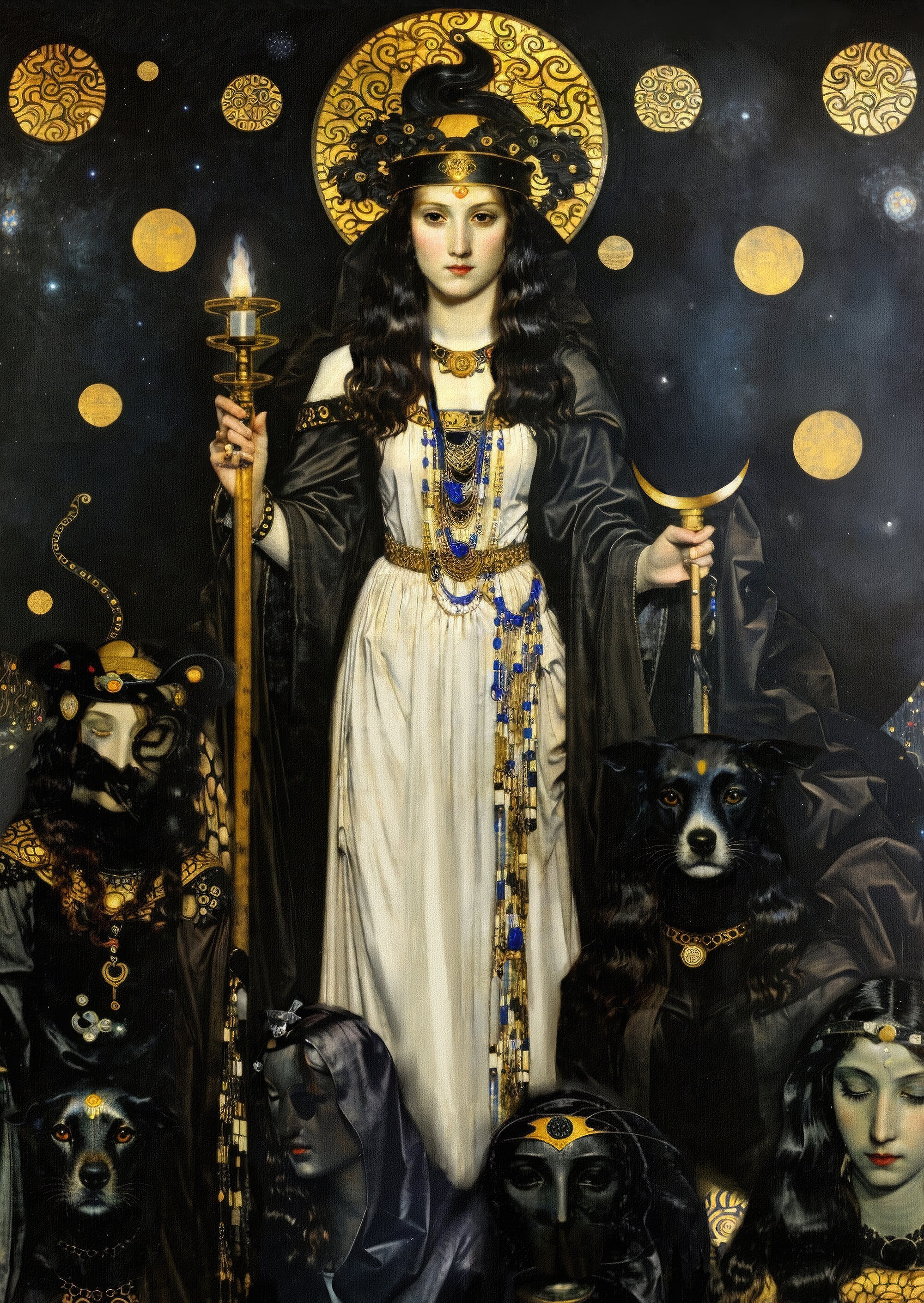 Hekate Goddess Art Printable I Divine Feminine Altar Art I - Etsy UK
