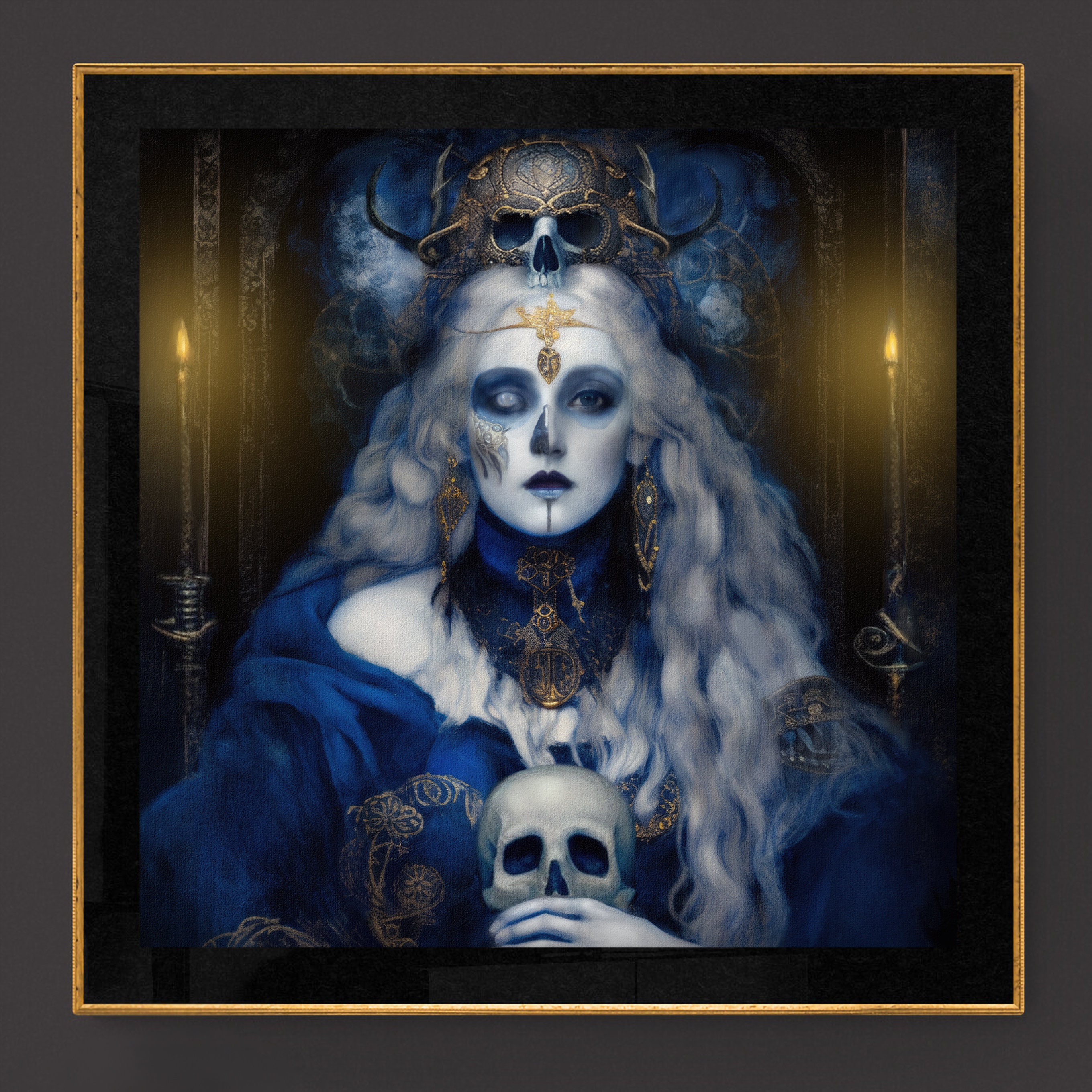 Hel Print Black Wall Art Gift for Her. Norse Goddess. Nordic Mythology ...