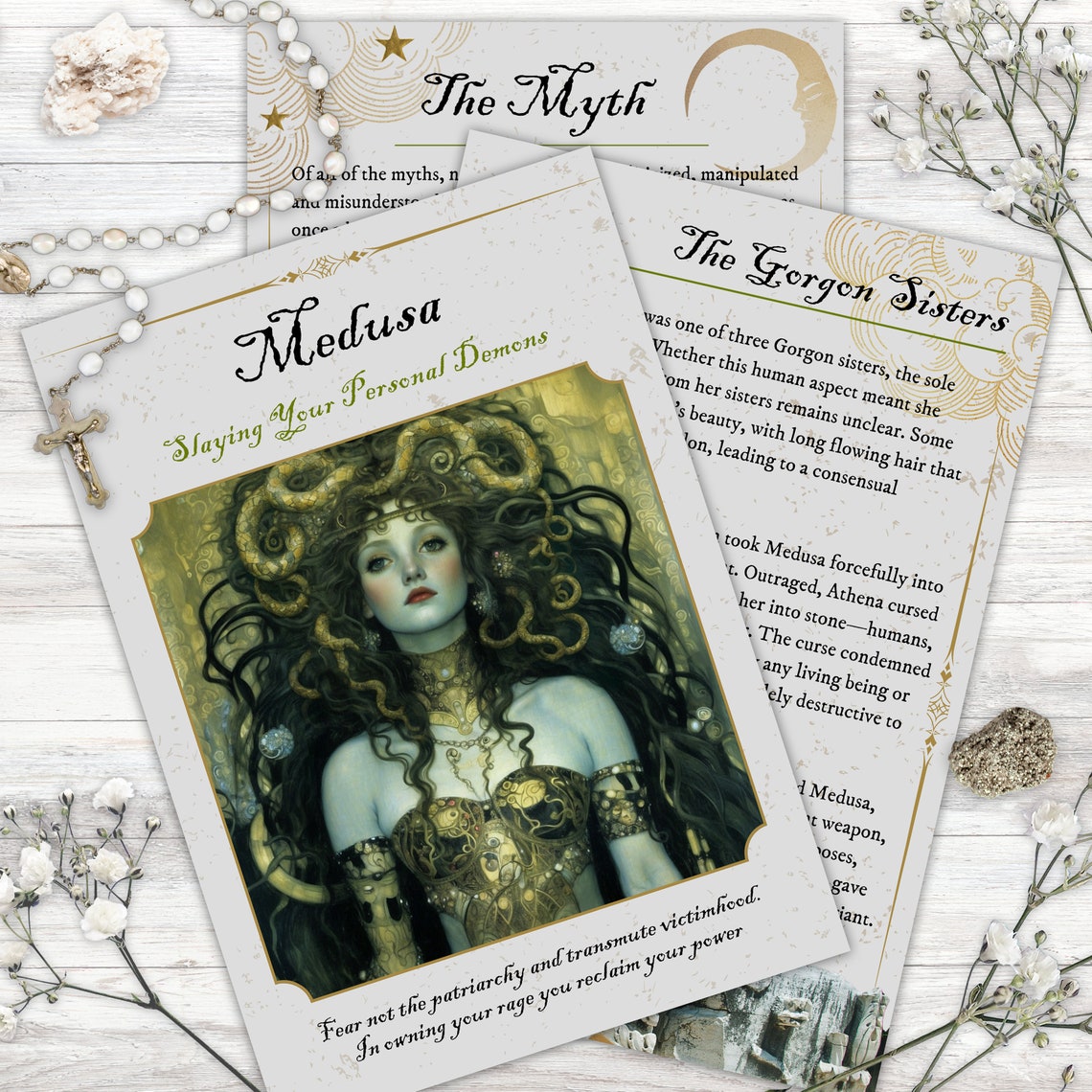 Medusa Grimoire Book of Shadows for Deity Work. Goddess Printable Pages ...