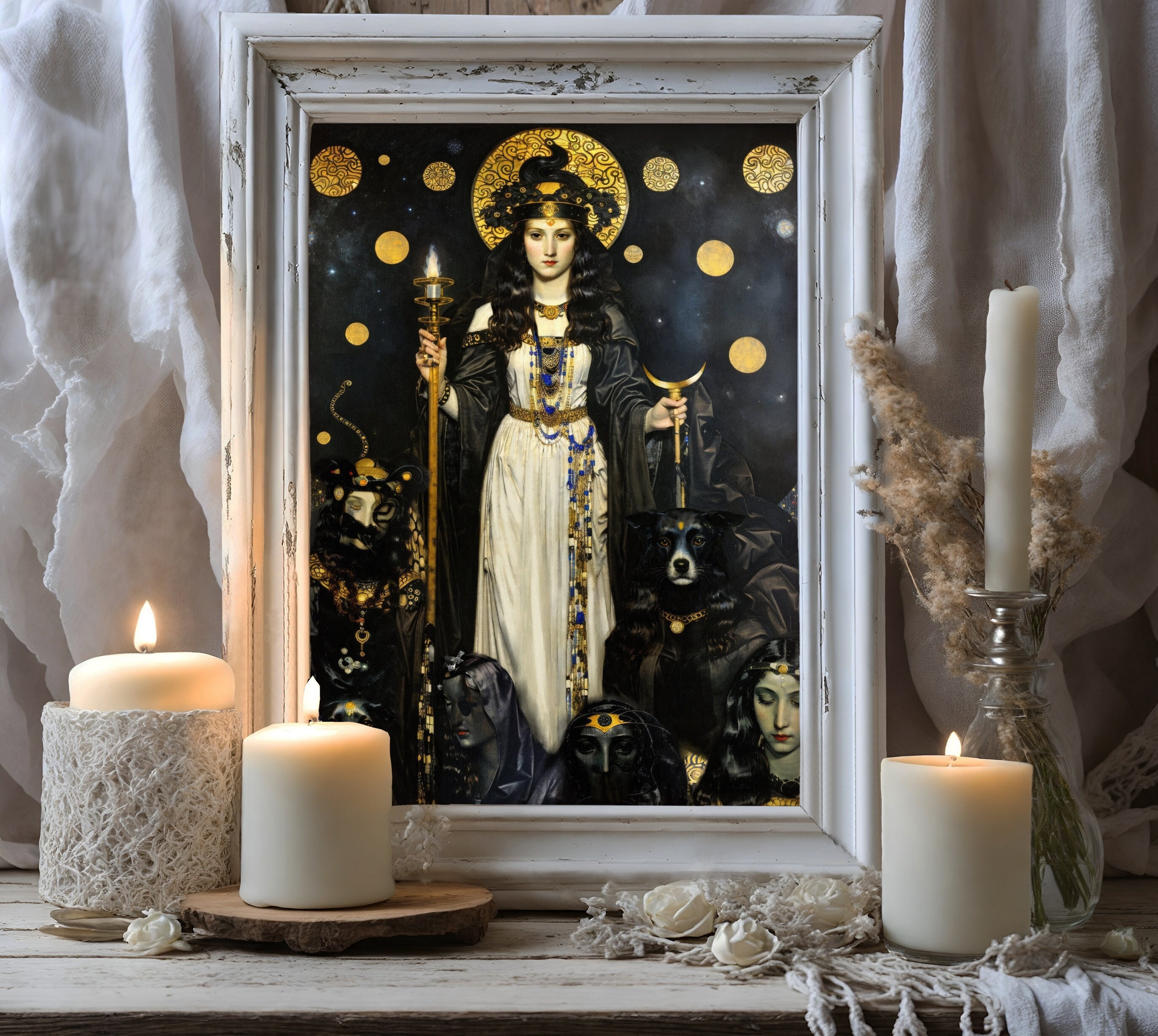 Hekate Goddess Art Printable I Divine Feminine Altar Art I - Etsy UK