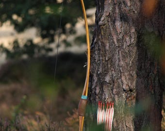 Traditional Longbow, Oak and Bamboo 40lb @ 28" - Etsy UK