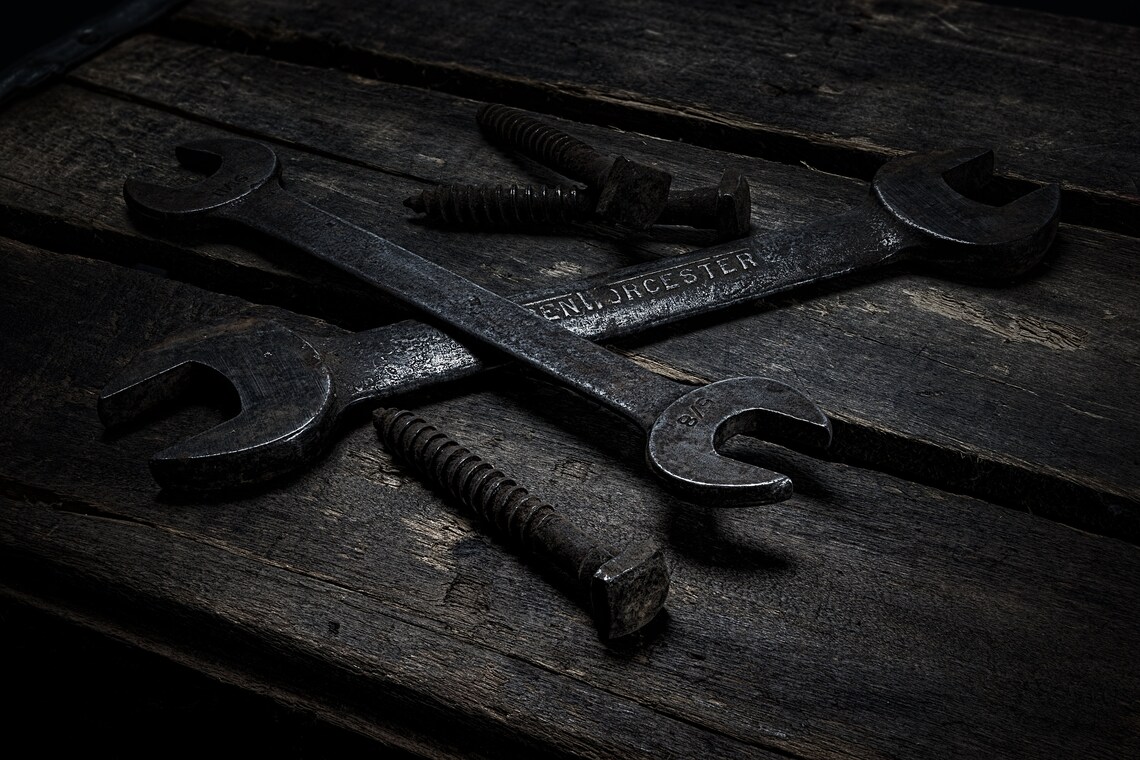 Old Slotted Wrenches, Bolts | Wall Art | Photo Digital Download ...