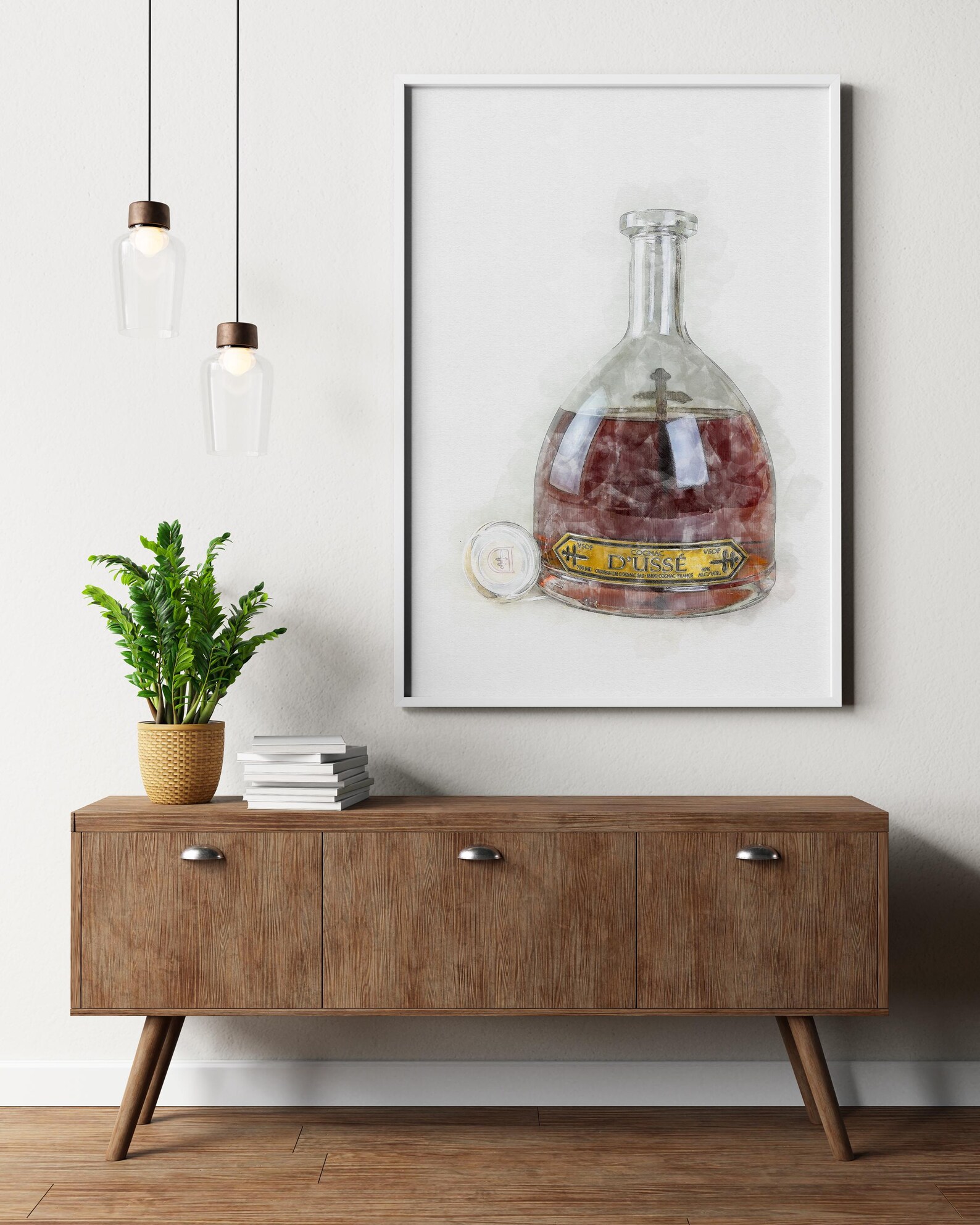Dusse Cognac Bottle | Photo Digital Download | Wall Art | Photo Sketch ...