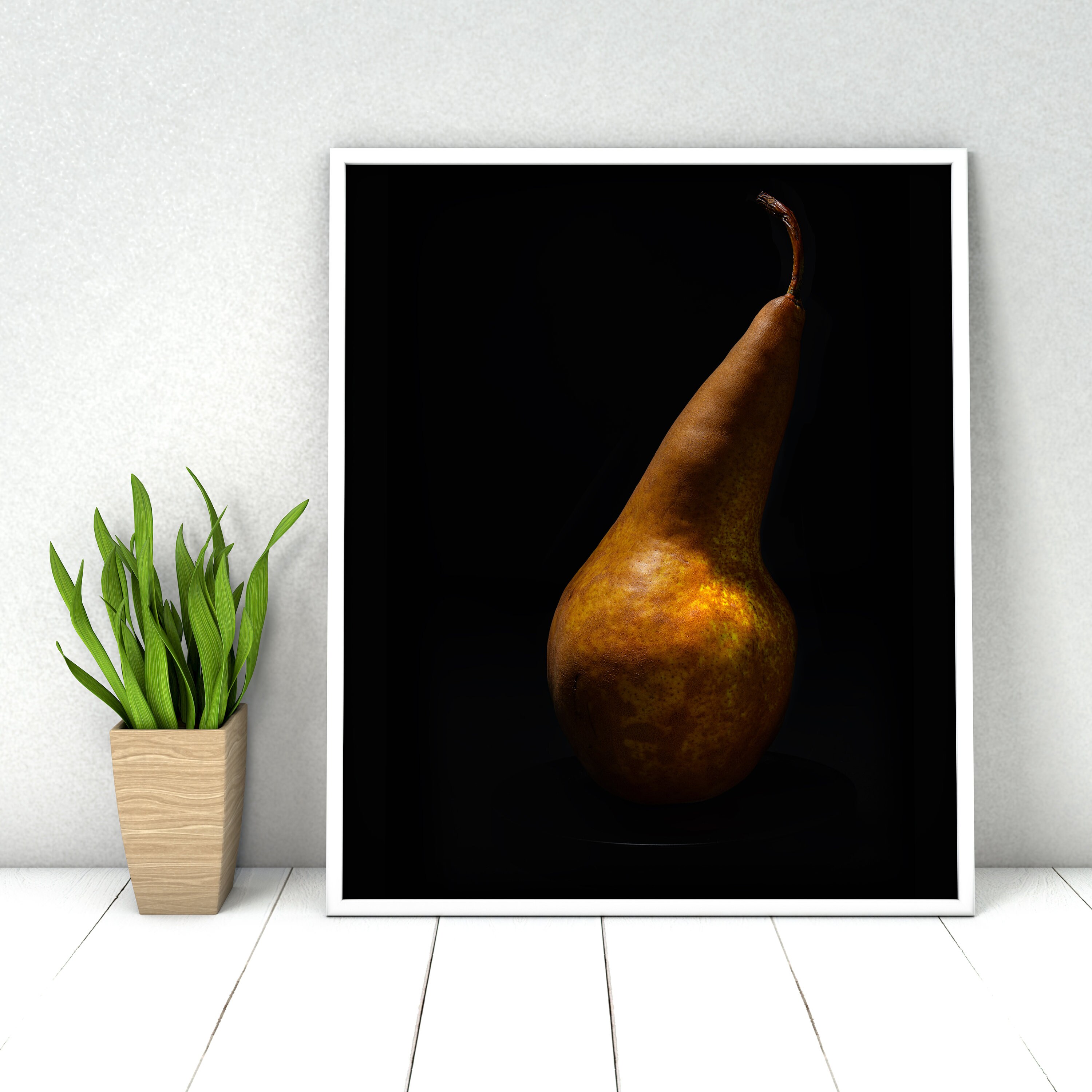 Yellow Pear | Wall Art | Photo | Digital Download | Kitchen - Etsy