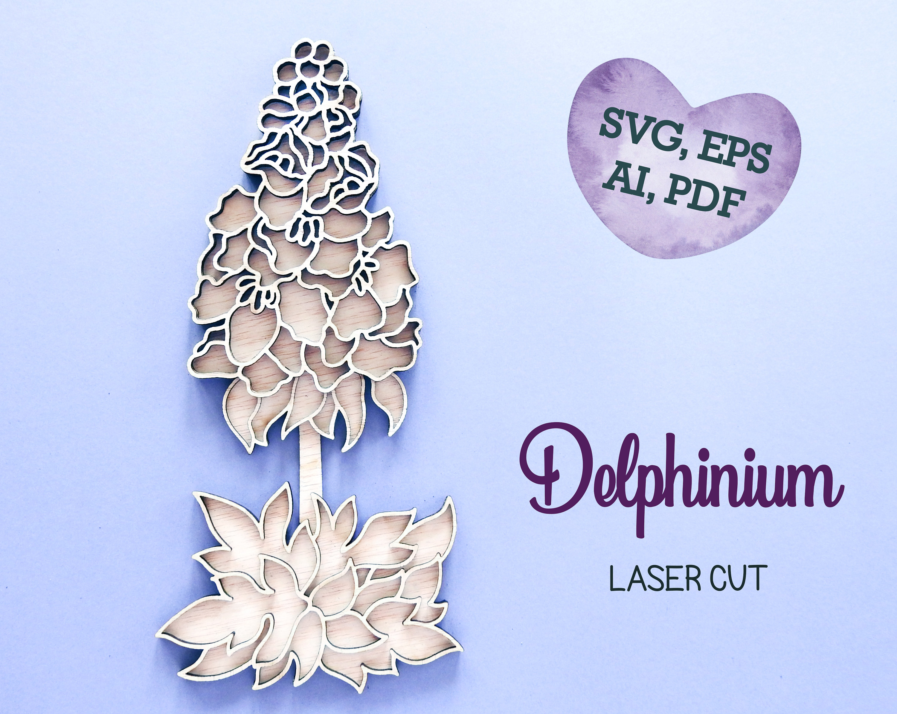 JULY Birth Month Flowers Water Lily Svg Delphinium Svg Branches Svg ...