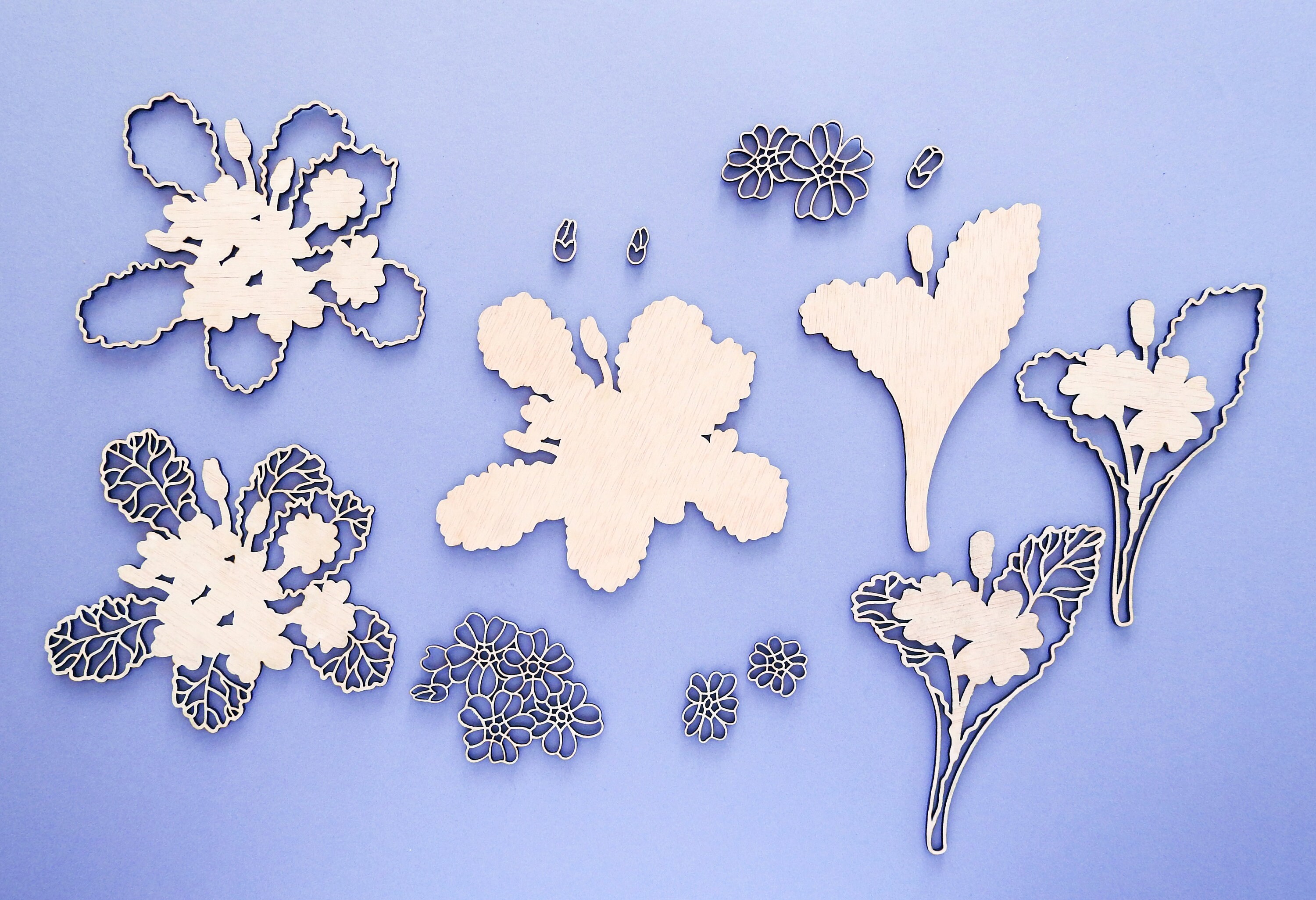 Primrose Svg Laser Cut File Birth Month Flower Vector Flower Svg ...