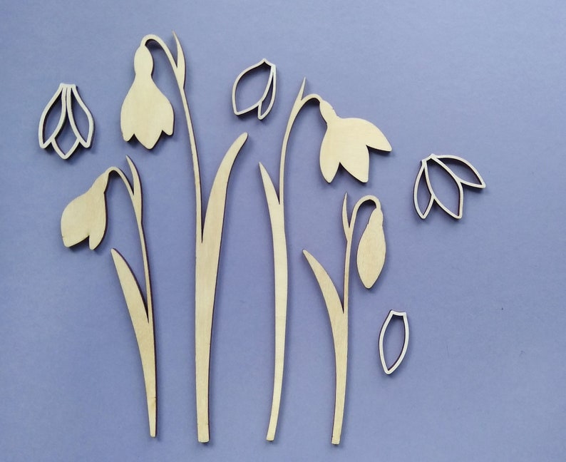 Snowdrops Svg Laser Cut Flower Svg Cricut Svg Glowforge Svg | Etsy ...