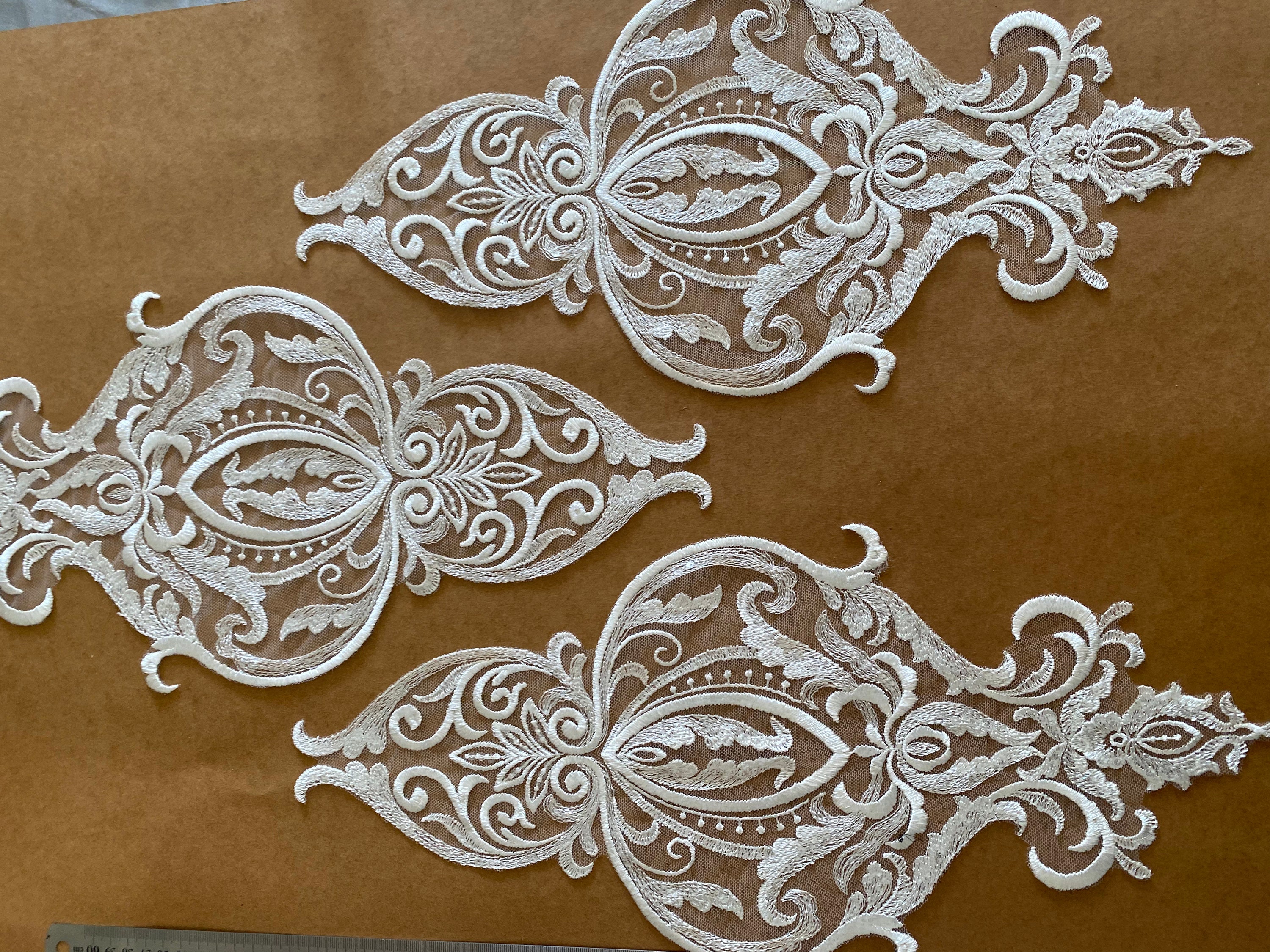 Lace Fabrics, Samples, Antique Lace, Applique, Vintage Lace, Selection ...