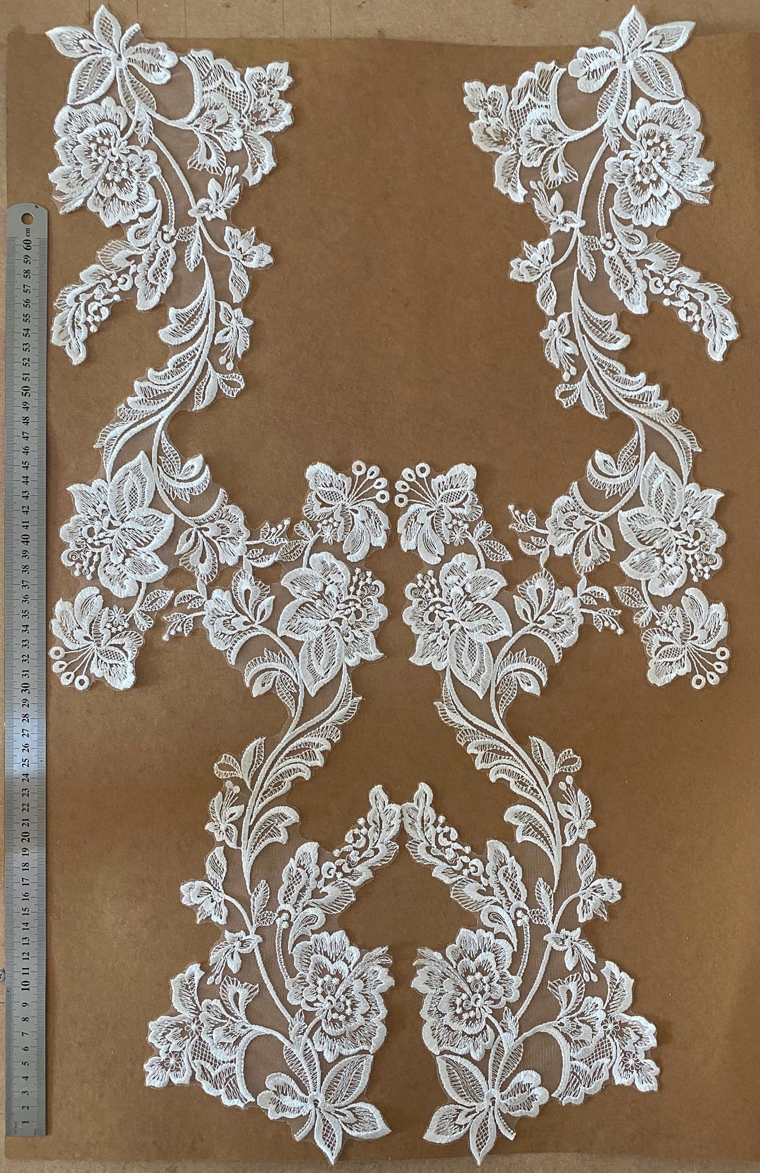 Lace Fabrics Samples Antique Lace Applique Vintage Lace - Etsy