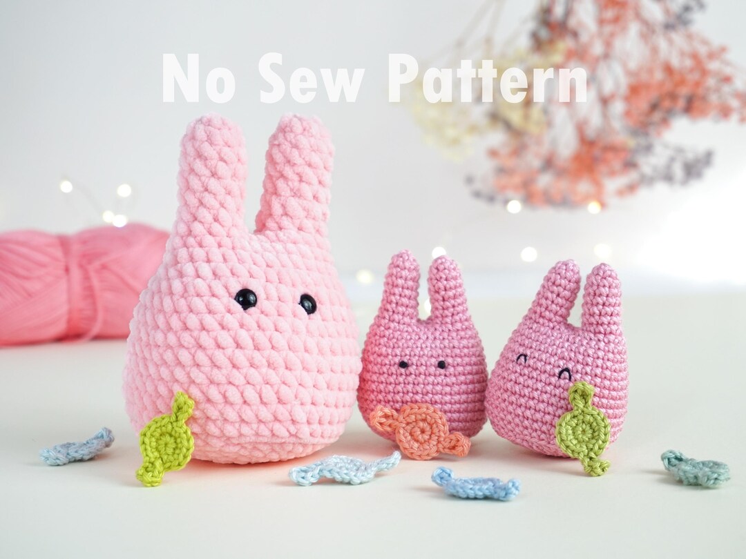 No Sew Rabbit Crochet Pattern PDF - Mokke Anime Inspired TBHK Amigurumi ...