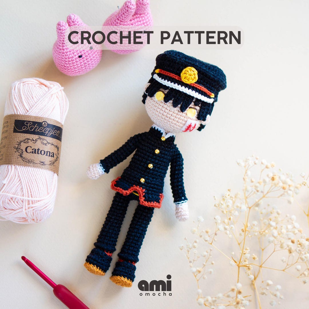 Hanako Kun Crochet Pattern | TBHK Amigurumi Doll (PDF Pattern) - Etsy
