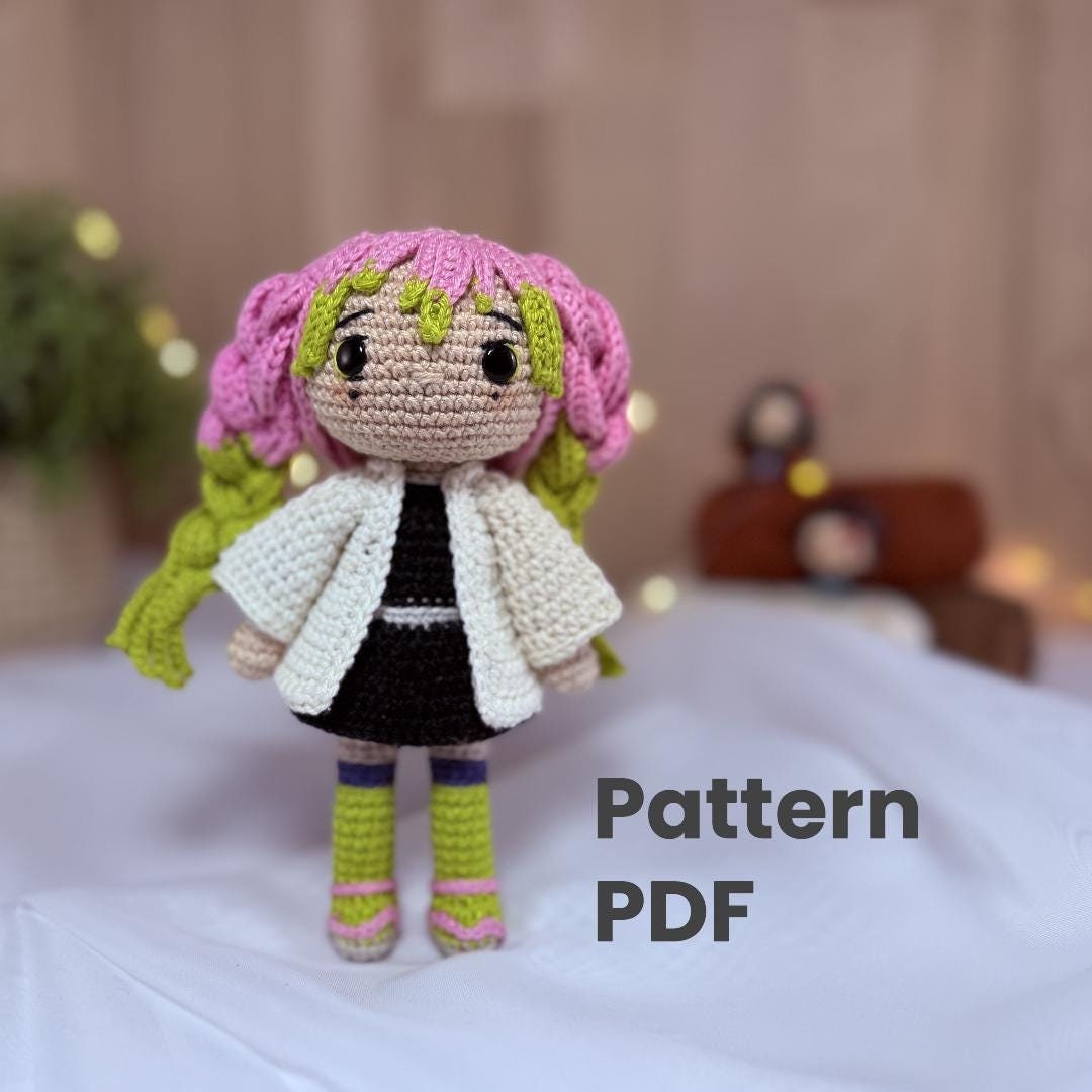 Mitsuri Demon Slayer Crochet Doll Pattern PDF Cute Mitsuri Gift Toy ...