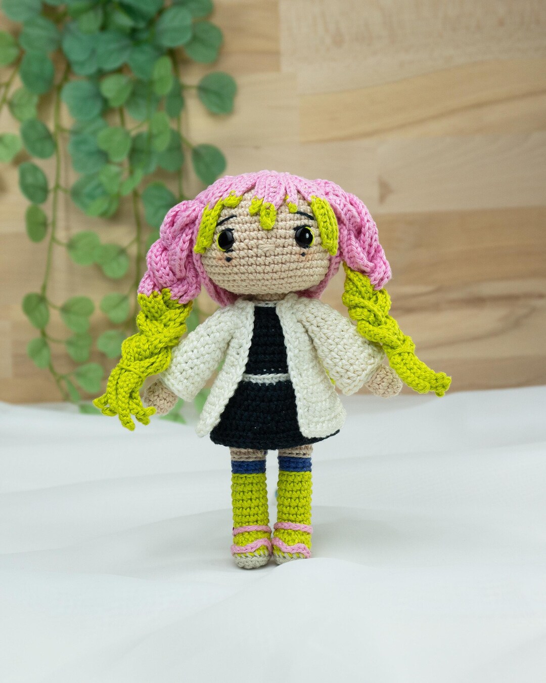 Mitsuri Crochet Pattern Demon Slayer Amigurumi Doll Tutorial Cute Anime ...