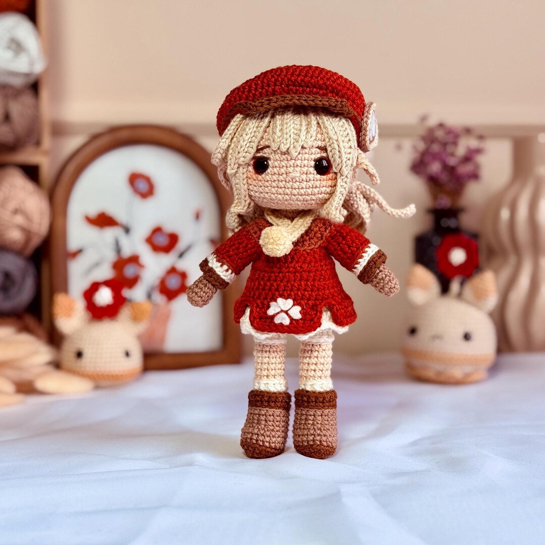 Klee Genshin Impact Crochet Doll Pattern DIY Amigurumi Klee Gift Cute ...