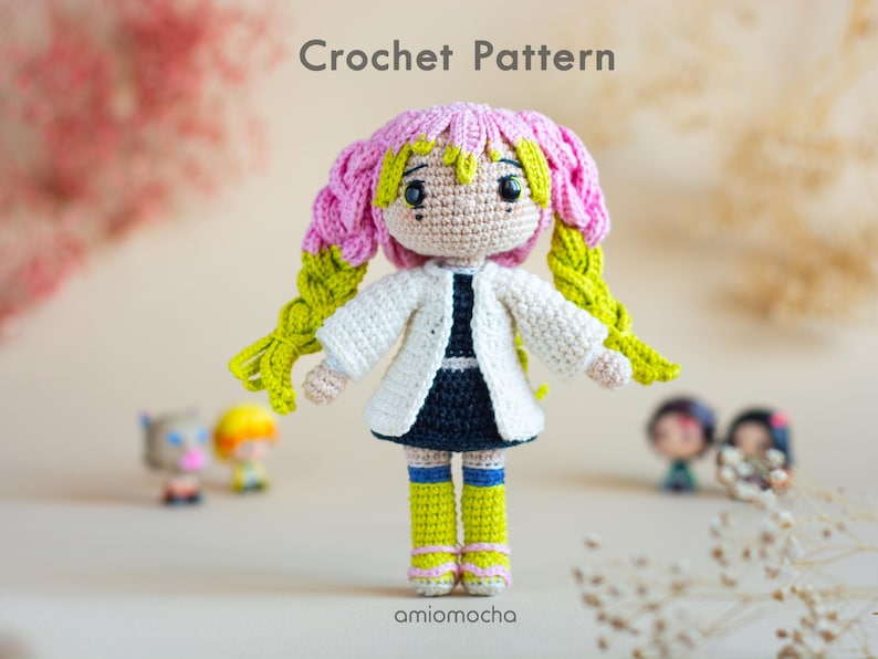 Mitsuri Amigurumi Crochet Doll Pattern PDF, Demon Slayer Inspired ...