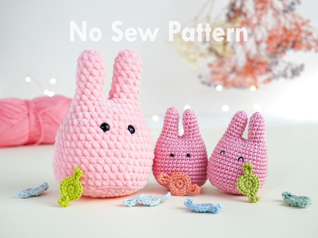No Sew Rabbit Crochet Pattern PDF Mokke Anime Inspired TBHK Amigurumi ...