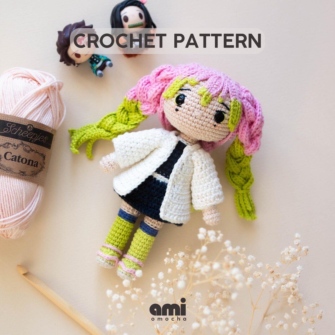 Mitsuri Amigurumi Crochet Doll Pattern PDF, Demon Slayer Inspired ...