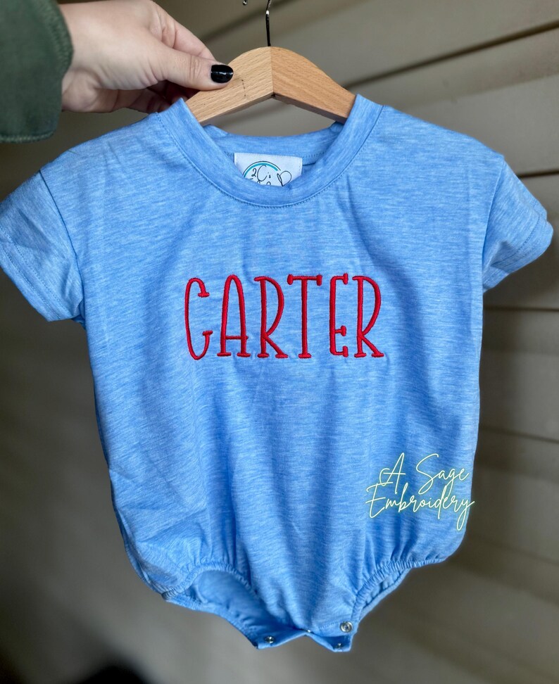 Personalized Bubble Romper - Custom Name - Baby Romper - Personalized ...