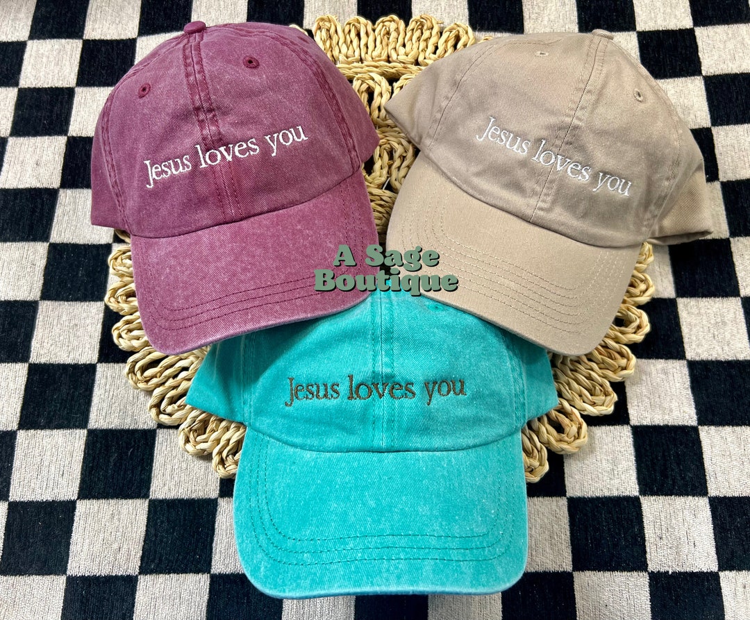 Jesus Loves You Cap / Baseball Cap / Classic Dad Cap / Tucker Hat ...
