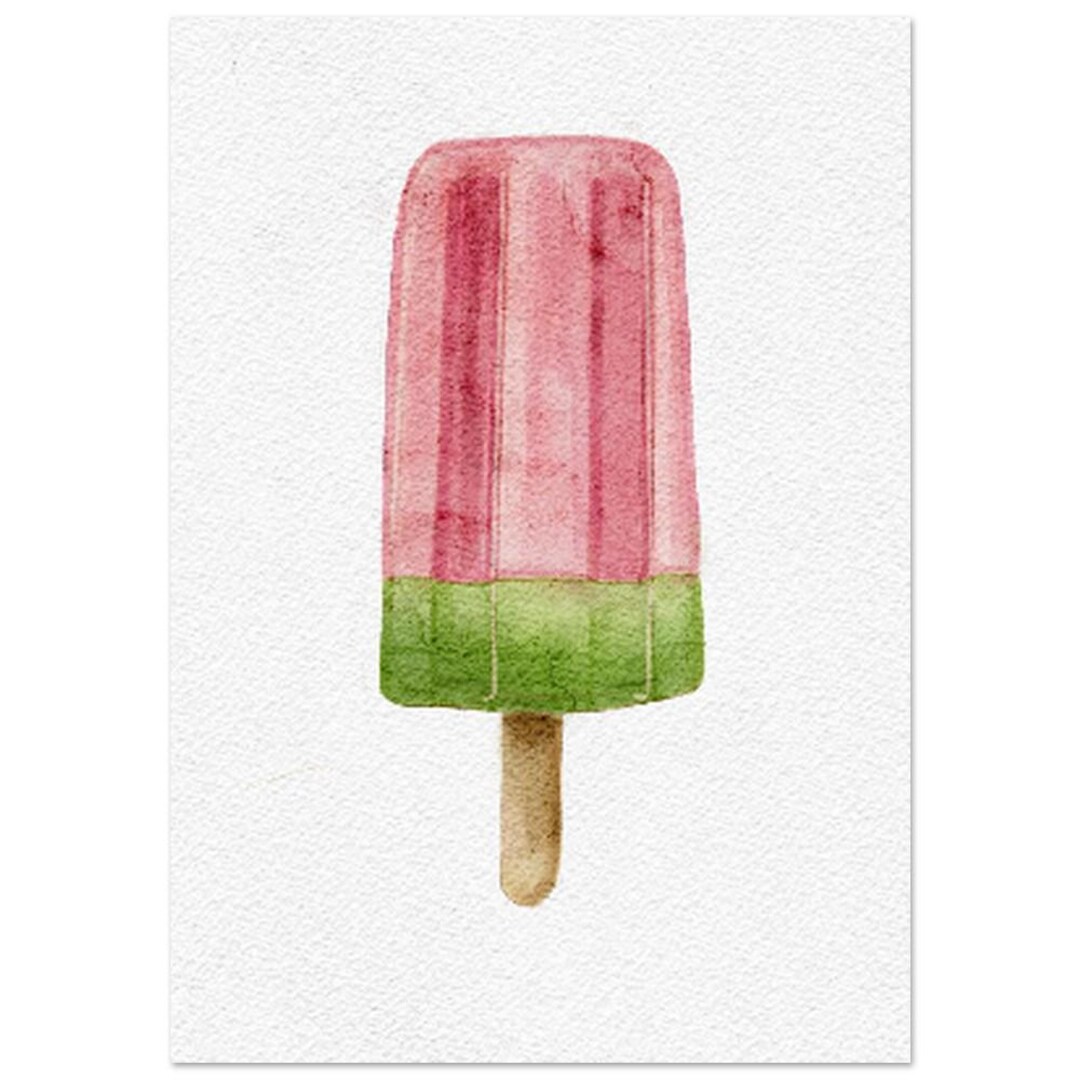 A4 Ice Lolly Poster, Kitchen Prints, Prints and Posters, Kitchen Decor ...