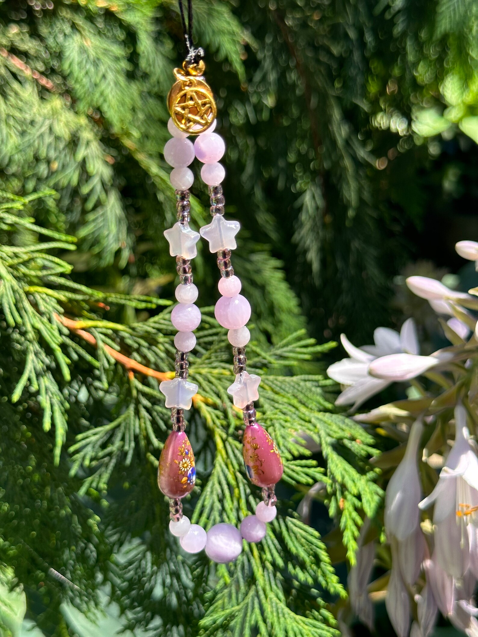 Lavender Bubbly Night, Crystal Phone Charm, Bag Adornments, Purple ...