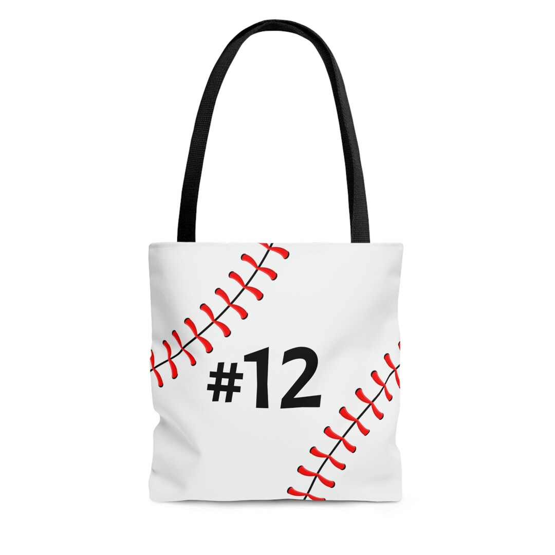 Custom Tote Bag, Personalized Softball Baseball Tote Bag, Softball Tote ...