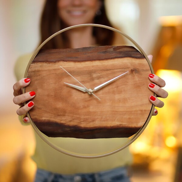 Walnut Clock - Etsy