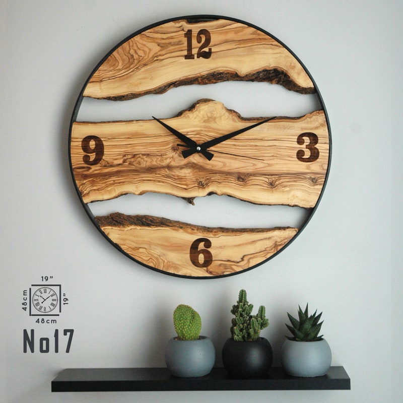 Handmade Wood Clock - Etsy
