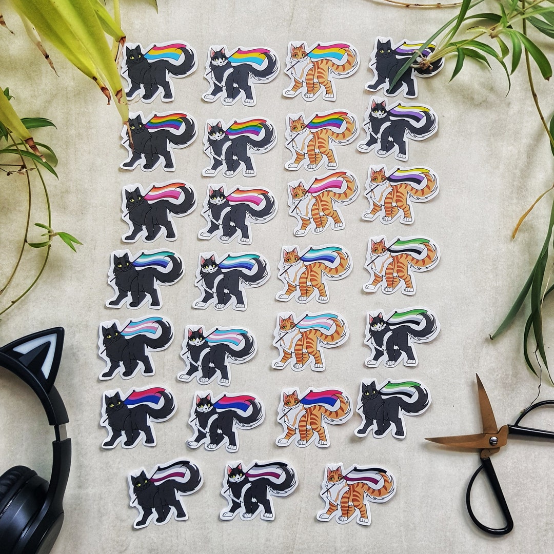 Pride Cat Stickers - Etsy