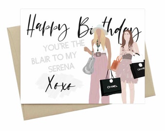Gossip Girl Birthday Card | Etsy
