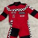 New Style Red Unisex Racing Suit With Constant Patches for - Etsy
