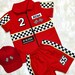 Personalized Racing Outfit Fast One Birthday Racing Suit Kids Racing ...